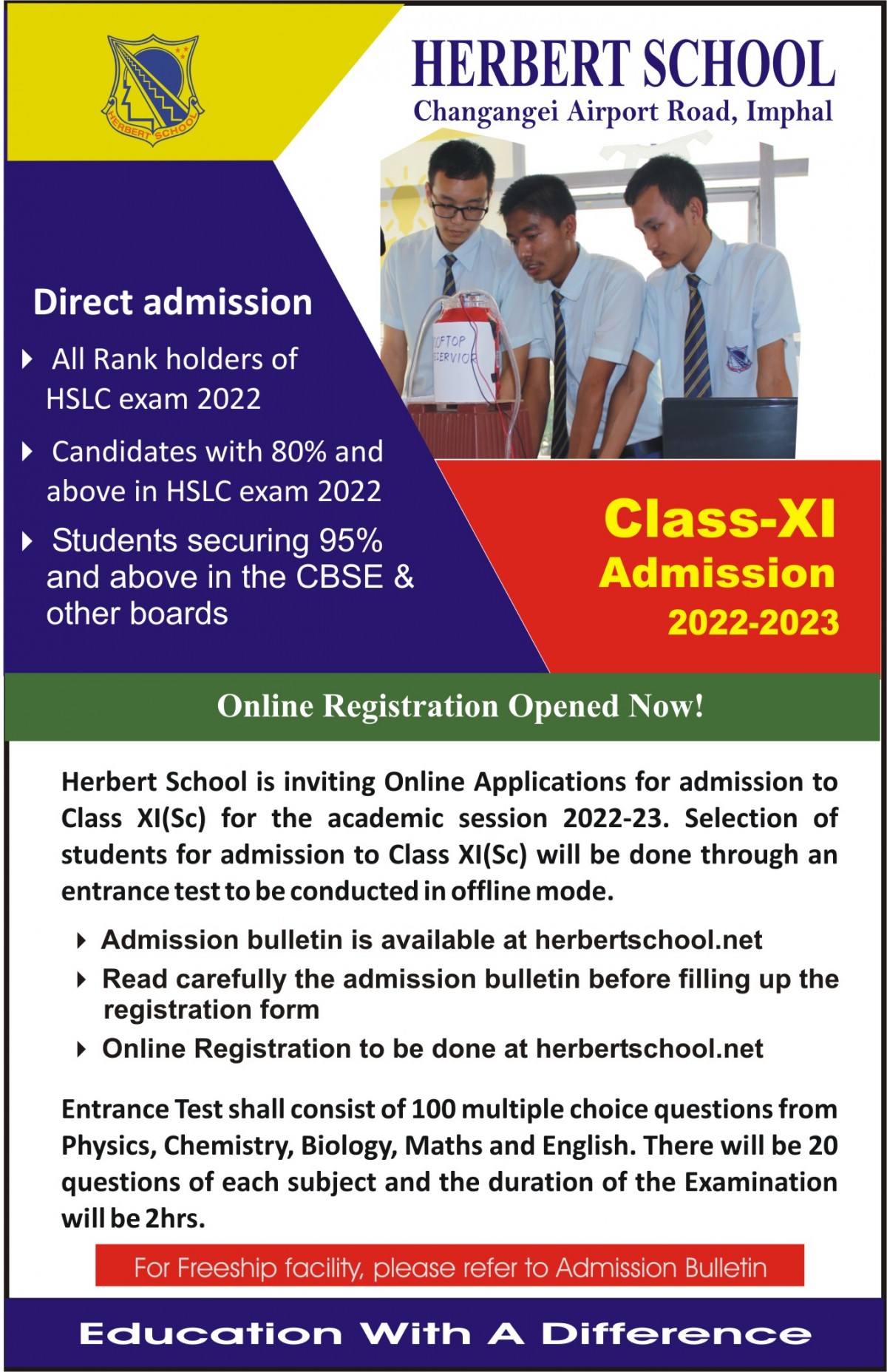 Official Website of Herbert School, Imphal